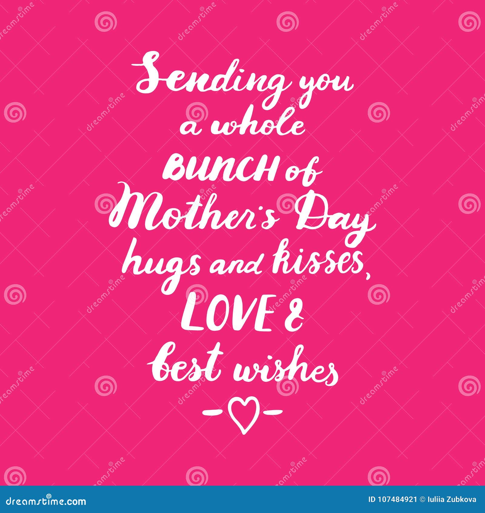 Sending You A Whole Bunch Of Mothers Day Hugs And Kisses Best W Stock