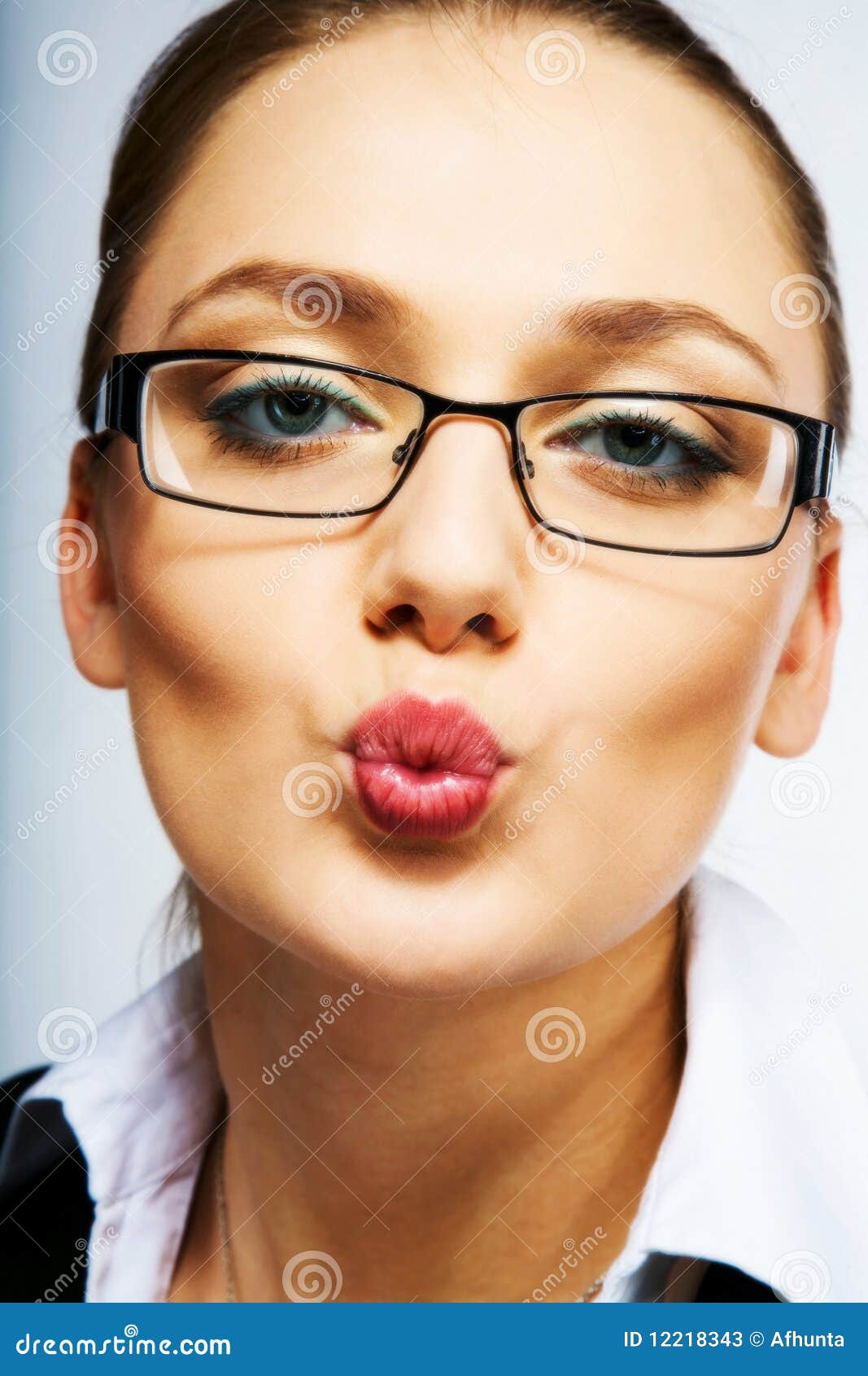 Sends kiss stock image. Image of female, adolescence - 12218343