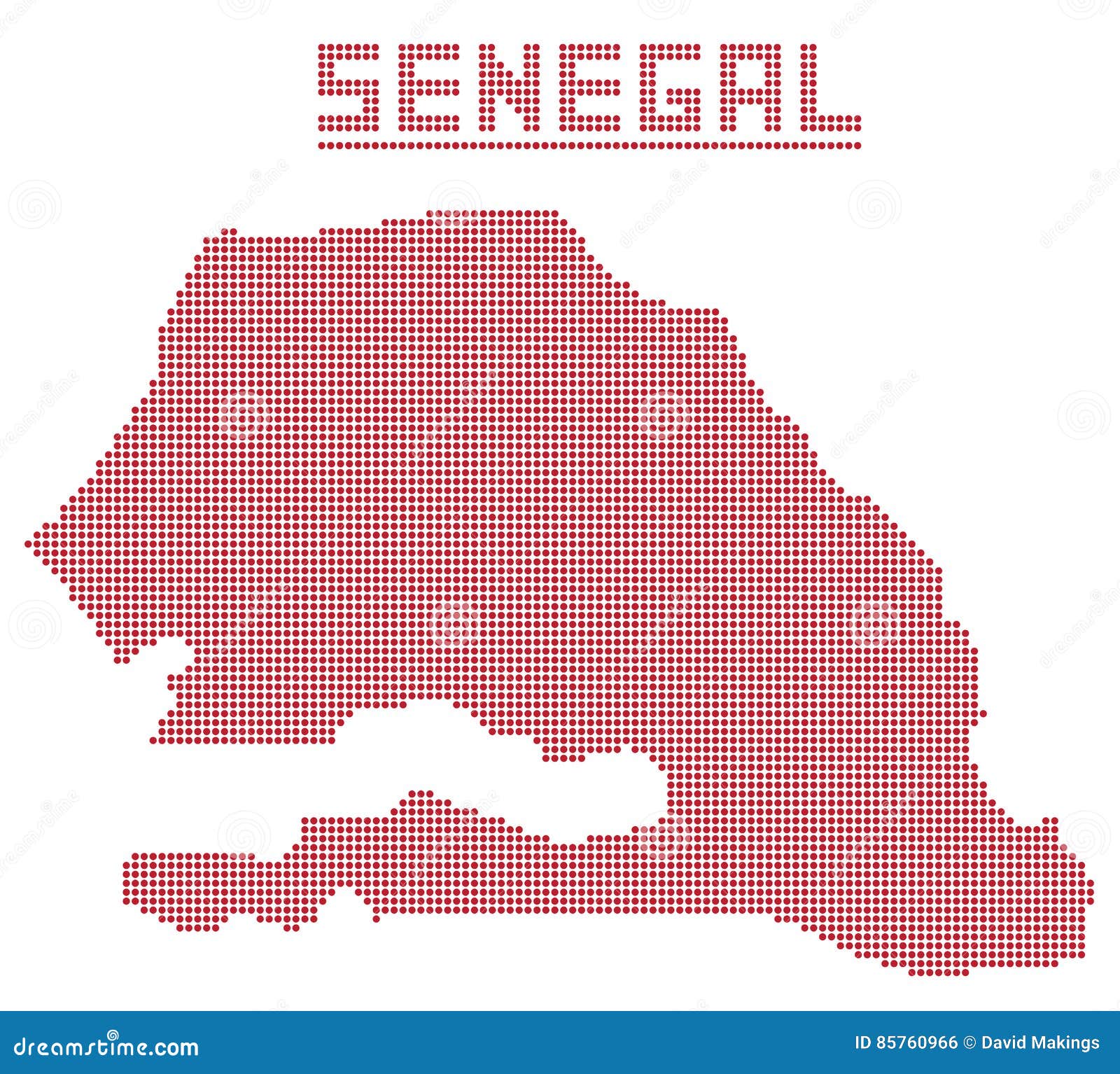 Senegal Africa Map Cartoon Vector | CartoonDealer.com #112748729