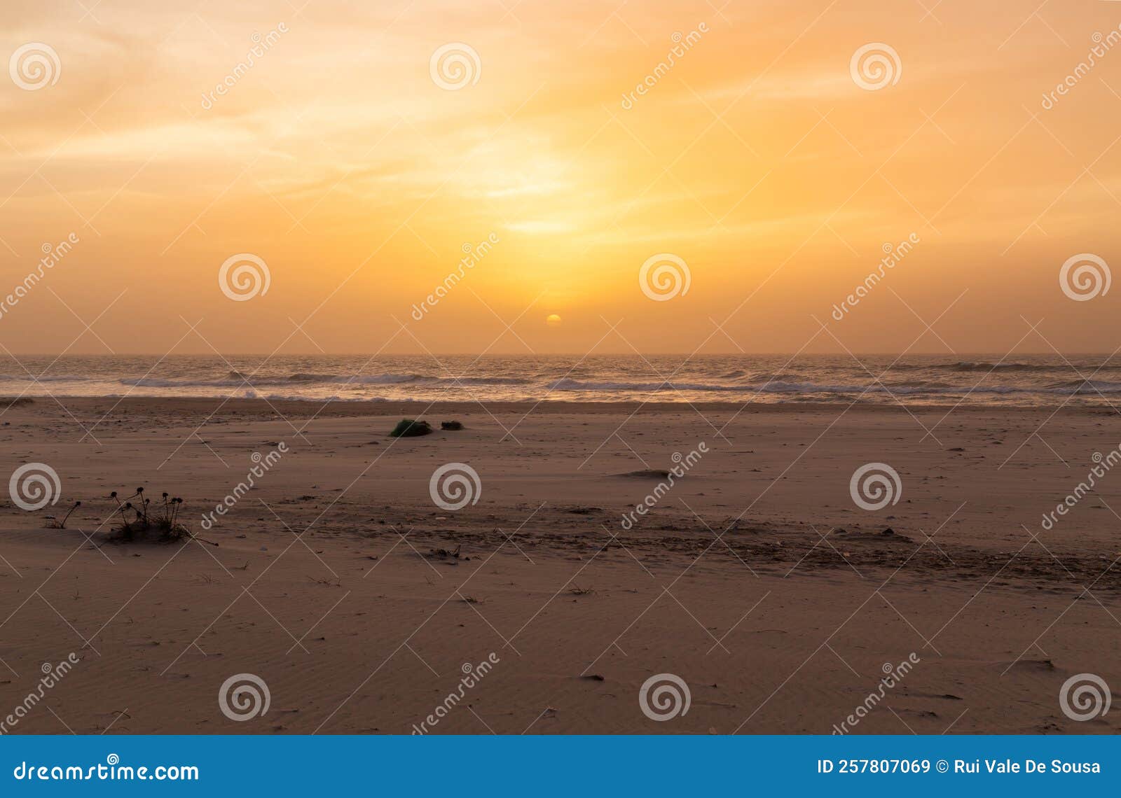 Senegal Africa at sunset stock image. Image of ocean - 257807069