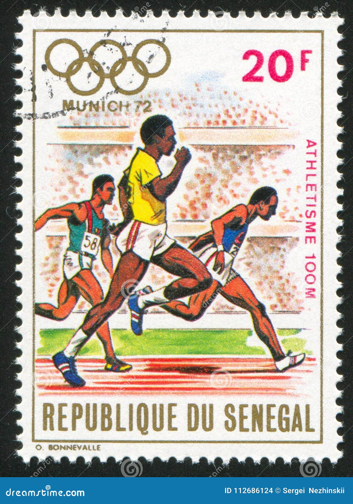 Runner editorial stock image. Image of postmark, retro - 112686124