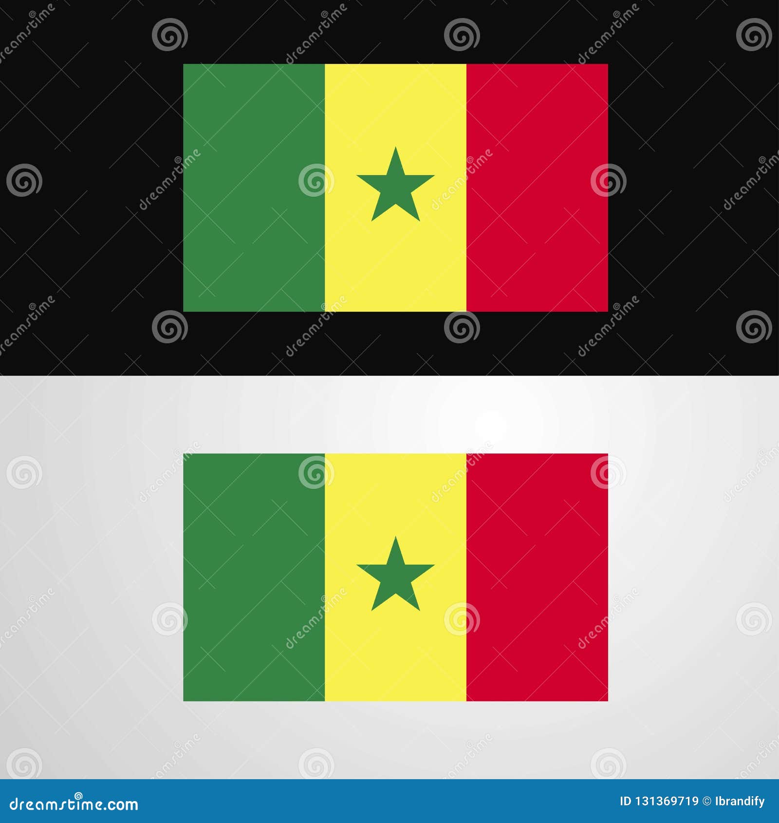Senegal Flag banner design stock vector. Illustration of design - 131369719