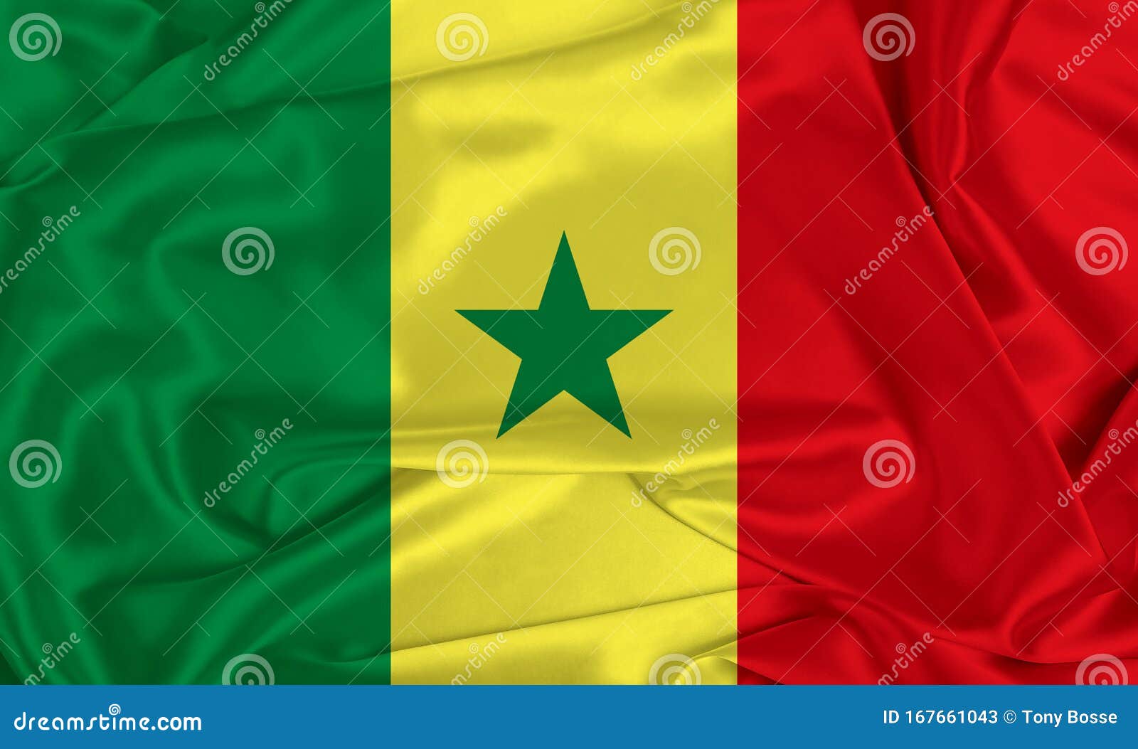 Silk Senegal Flag stock image. Image of national, senegal - 167661043