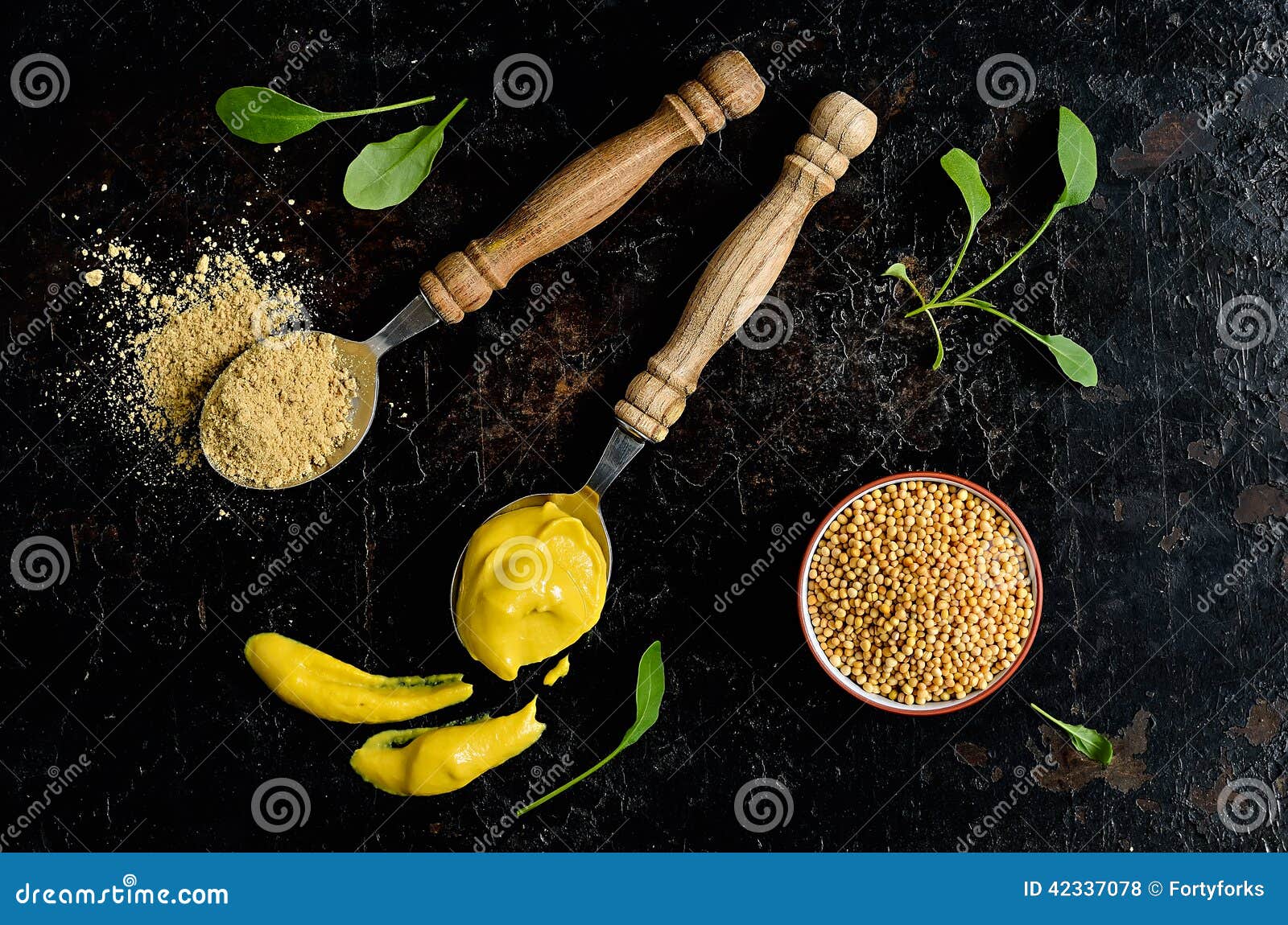 Senf stockfoto. Bild von nahrung, gelb, küche, gewürze - 42337078