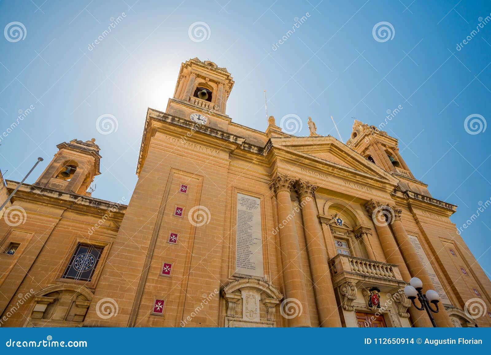 Senglea Isla Basilica, Malta Stock Photo - Image of history, triq ...