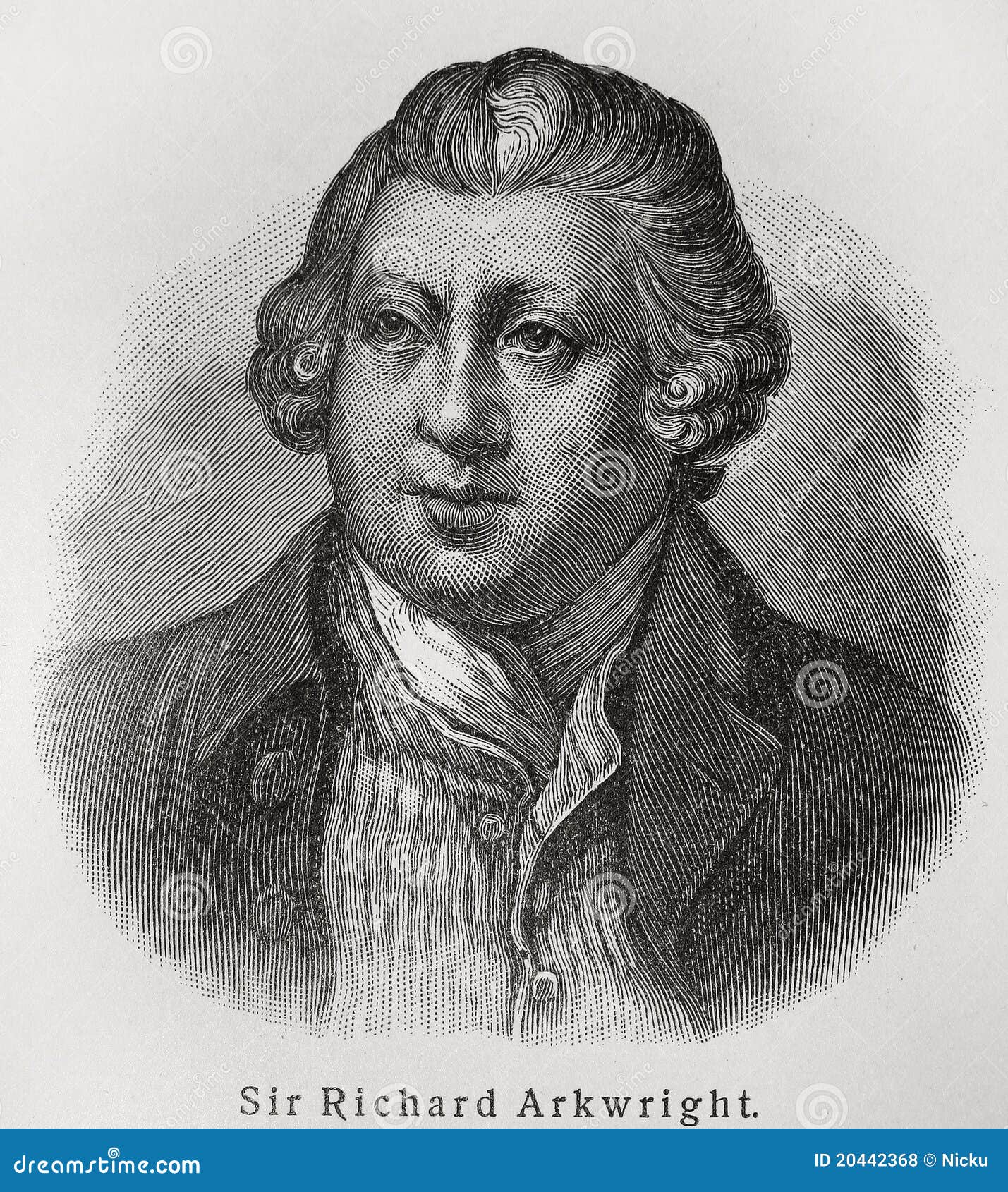 Senhor Richard Arkwright foto de stock editorial. Ilustração de povos ...