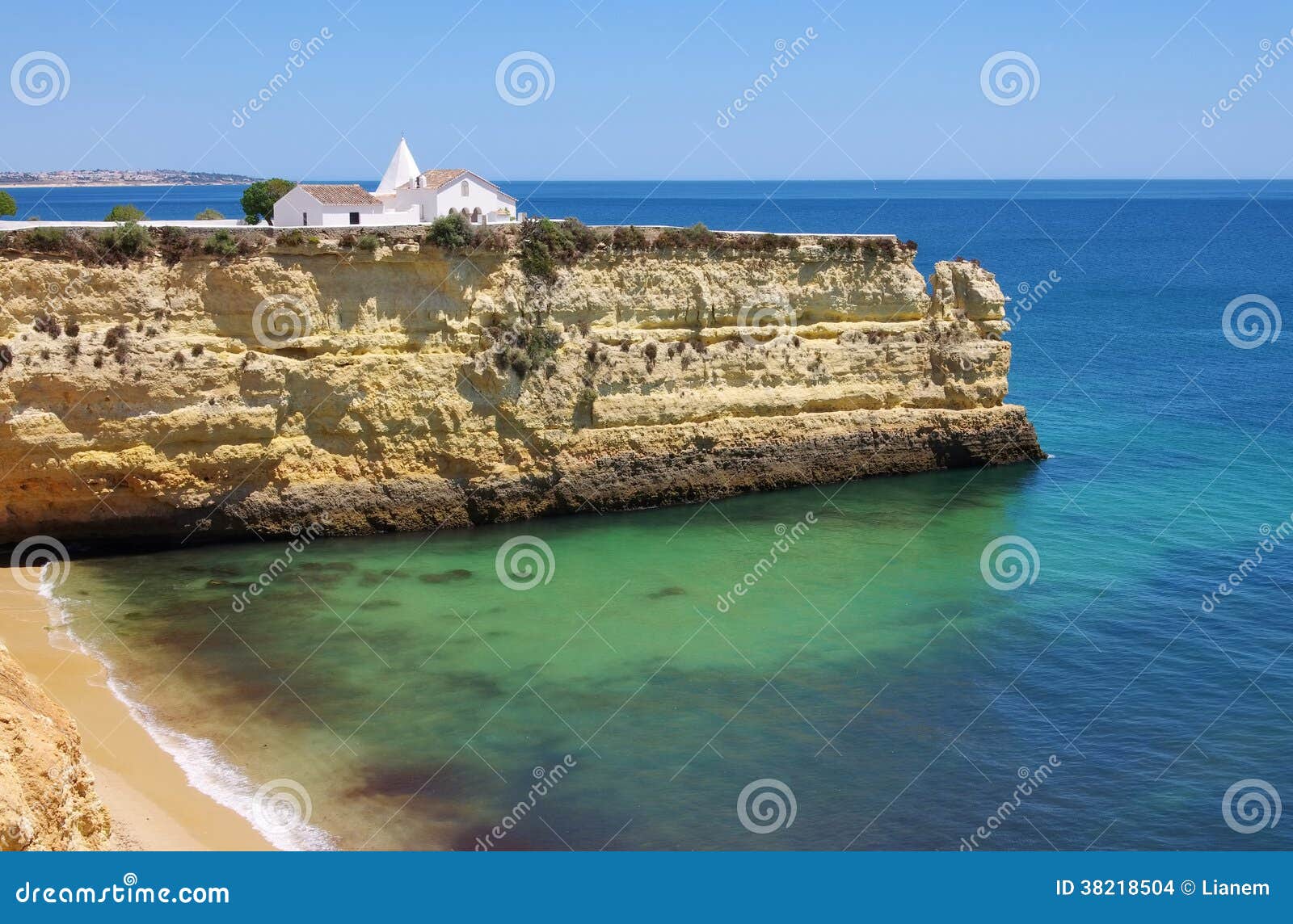 Senhora da Rocha stock photo. Image of church, travel - 38218504