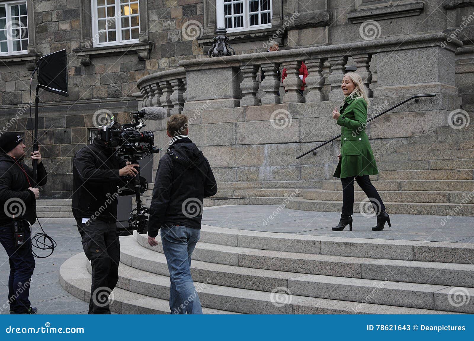 Senhora JOURNALISTA DE METTE HYBEL Foto de Stock Editorial - Imagem de ...