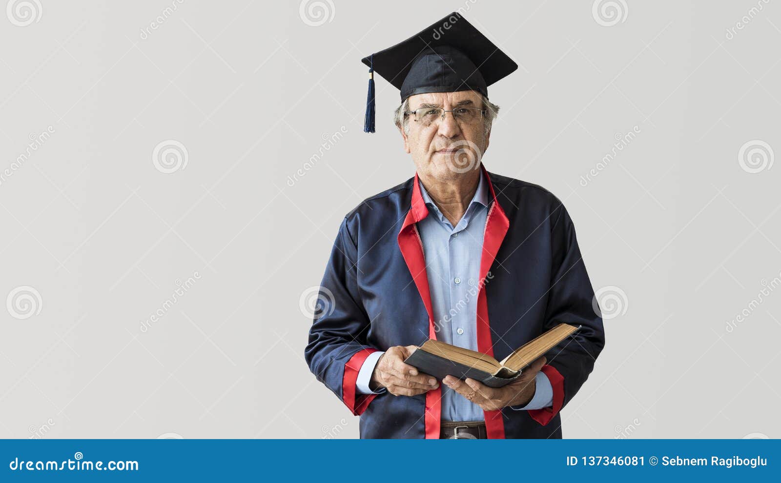Senior adult man in cap stock image. Image of university - 137346081