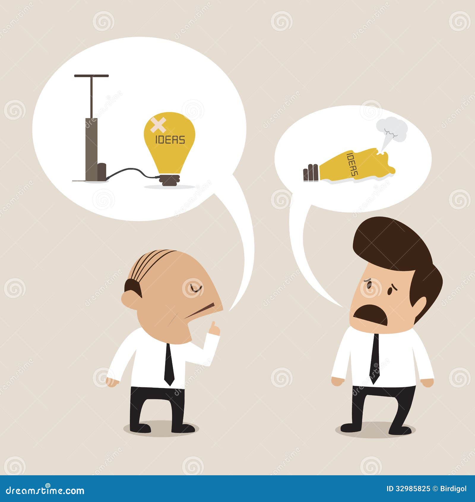 Senior Advisor Suggest Employee To Manage Problem Stock Vector ...