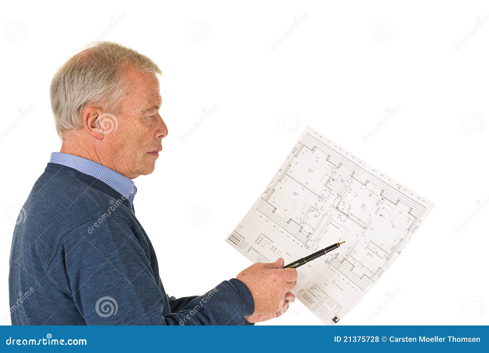 Senior Architect stock photo. Image of mature, success - 21375728