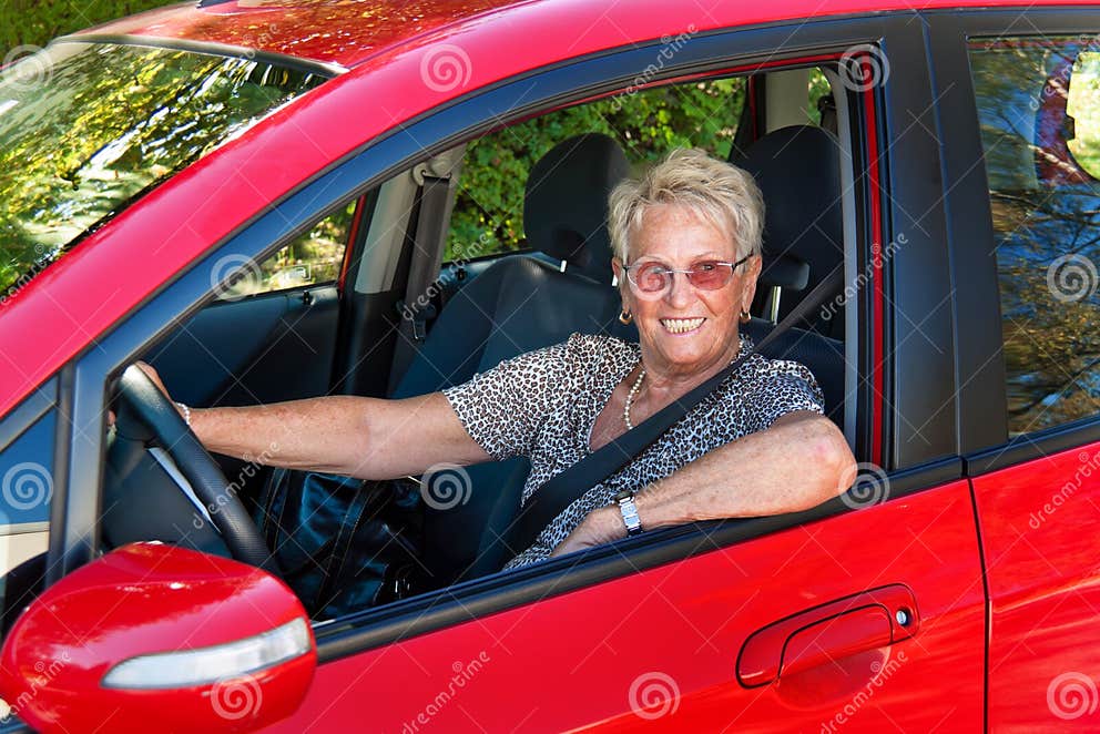 Senior as a car driver stock photo. Image of belts, elderly - 16234556