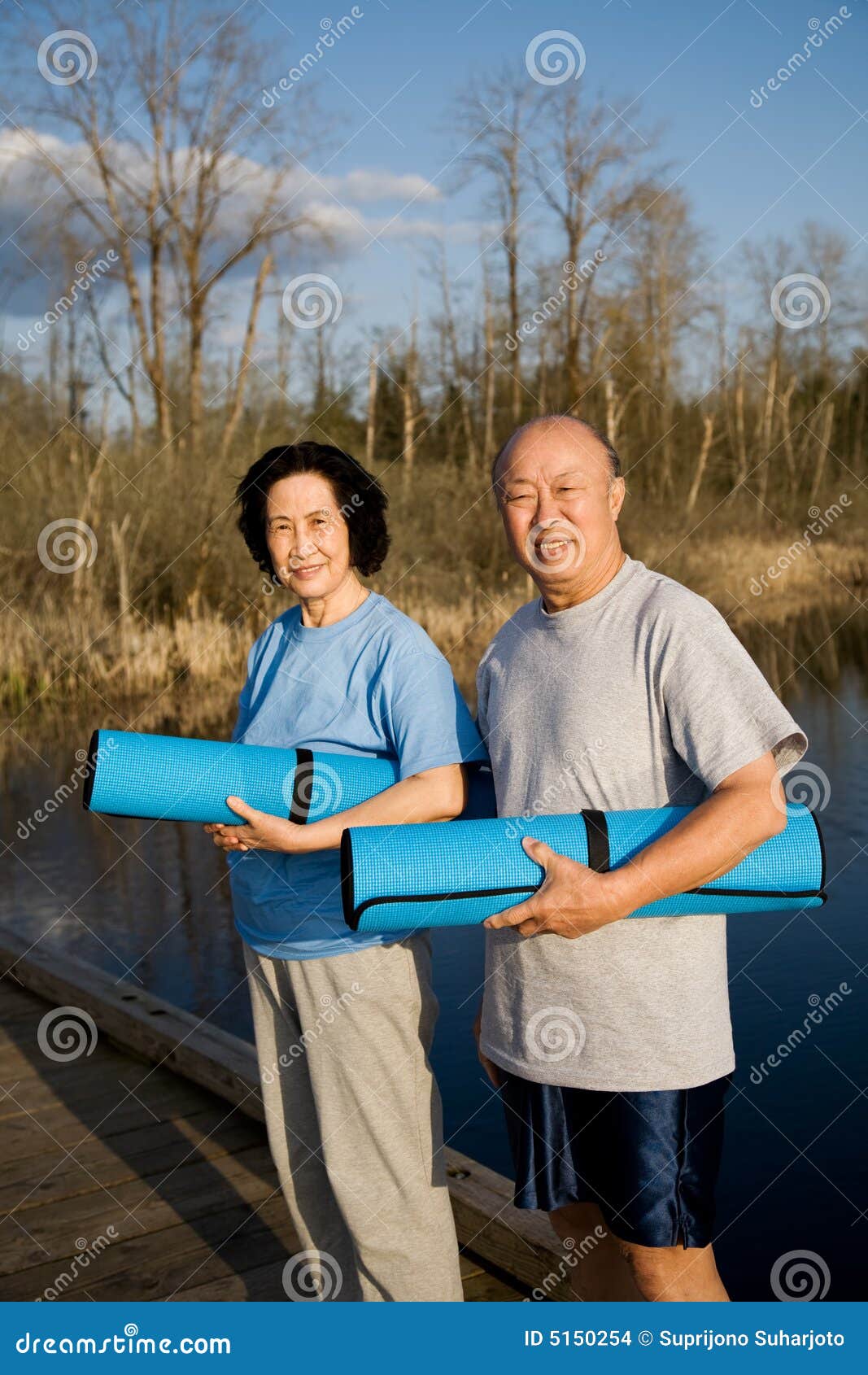 Senior Asian Couple Exercise Stock Photo - Image of mature, healthy ...