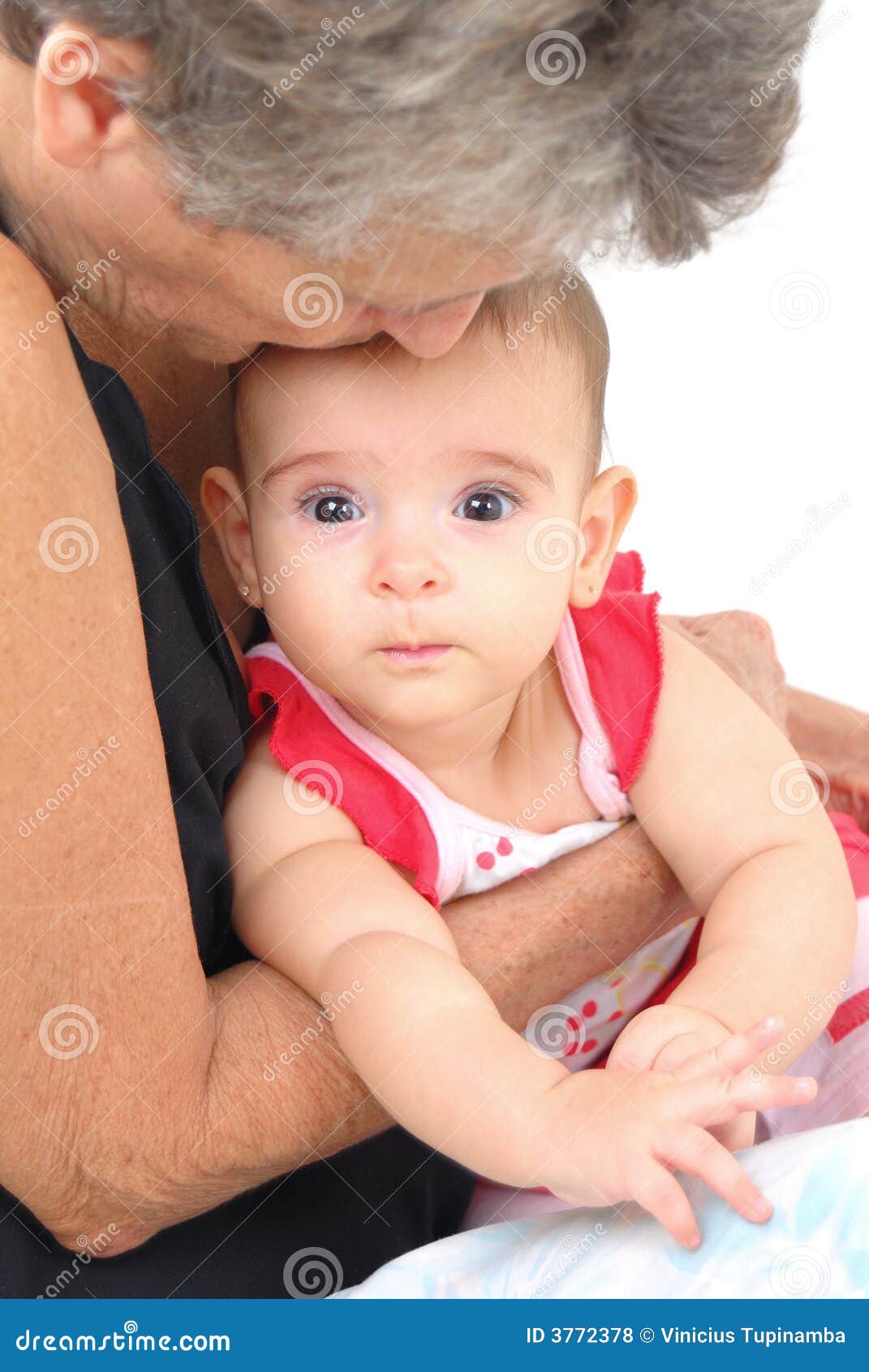 Senior and Baby stock photo. Image of young, kiss, life - 3772378