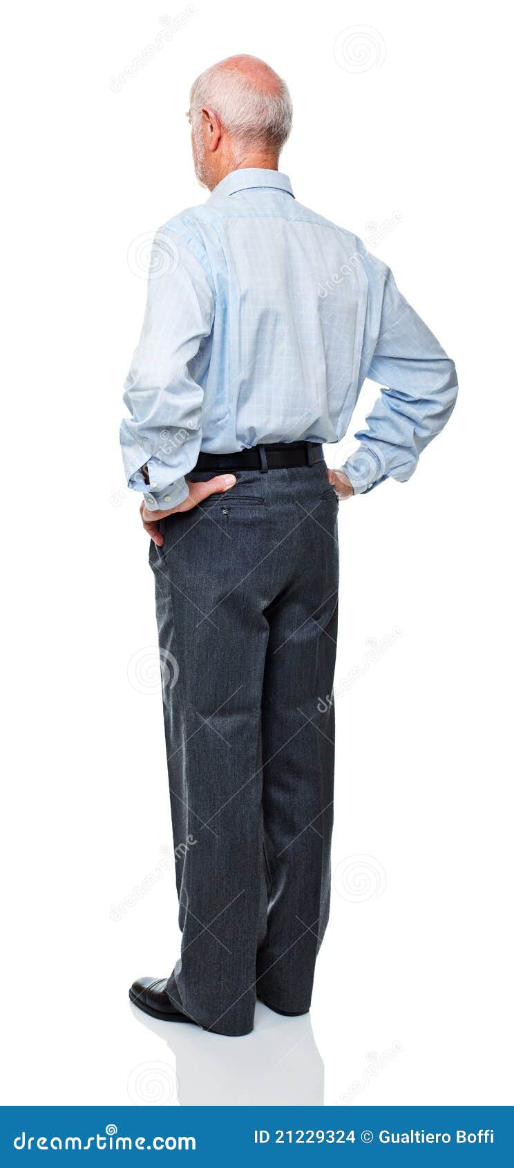 Senior back portrait stock photo. Image of think, isolated - 21229324