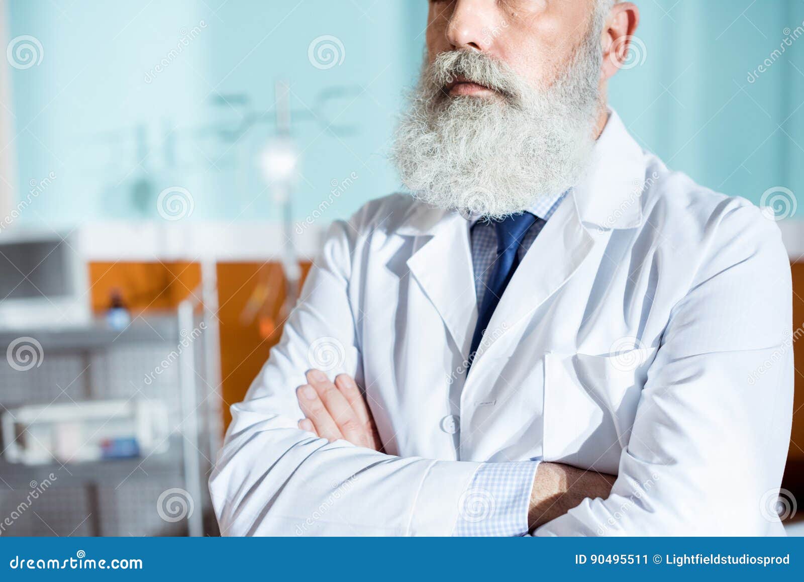 Senior bearded doctor stock image. Image of elderly, medicare - 90495511
