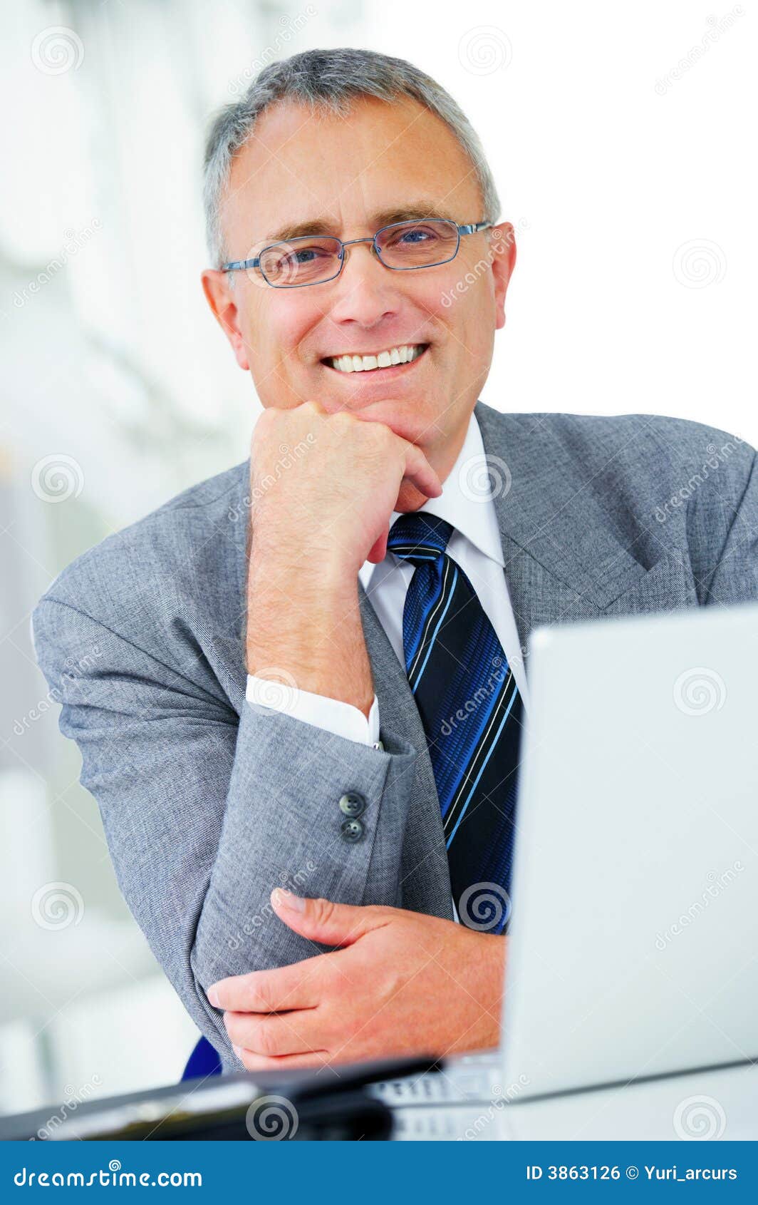 Senior business man stock photo. Image of confident, handsome - 3863126