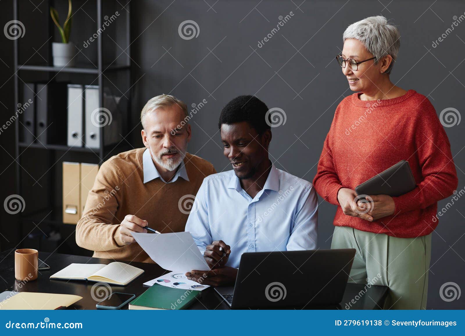 Senior Business People in Office Stock Photo - Image of discussion ...
