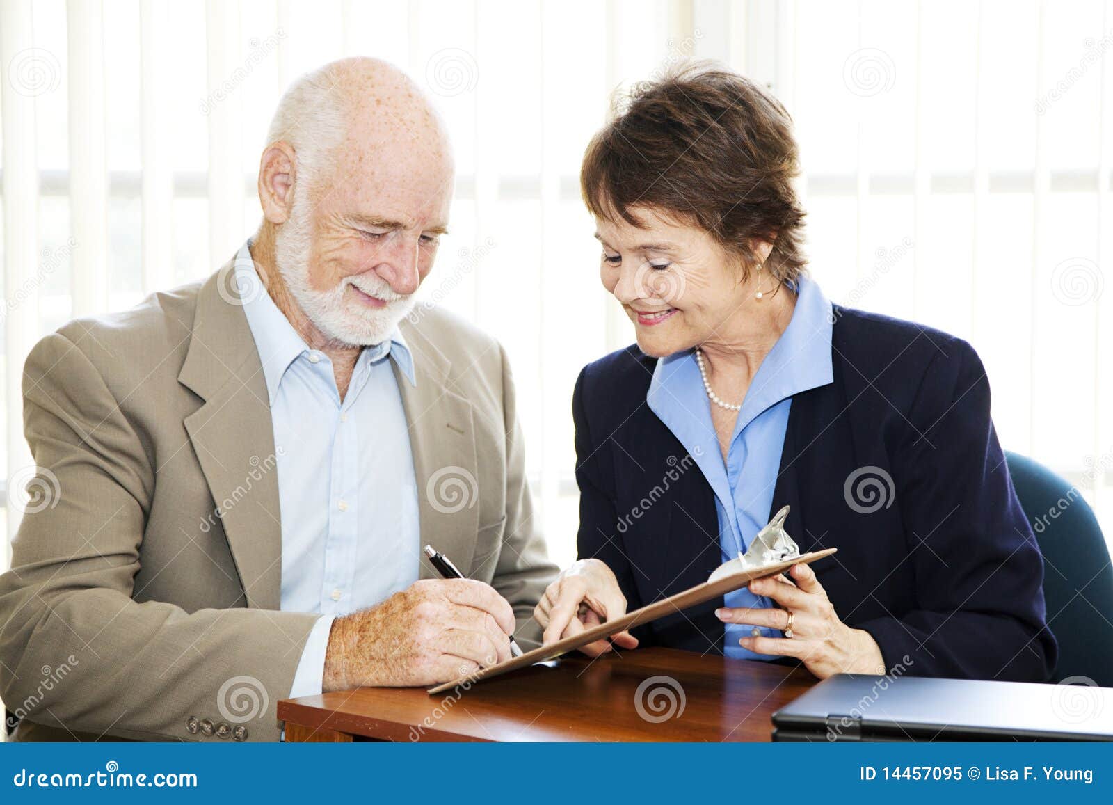 Senior Businessman Signature Stock Image - Image of desk, happy: 14457095