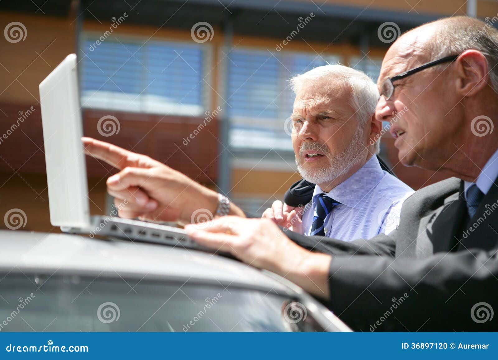 Senior Businessteam Visiting Client Stock Photo - Image of corporate ...