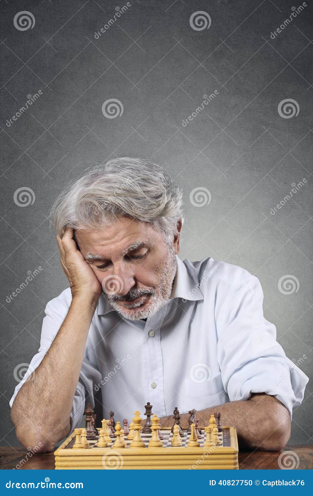 Senior chess player stock photo. Image of chess, thoughtful - 40827750
