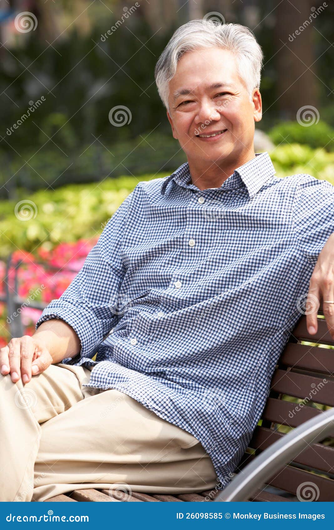 Senior Chinese Man Relaxing Stock Image - Image of relaxing, asia: 26098585