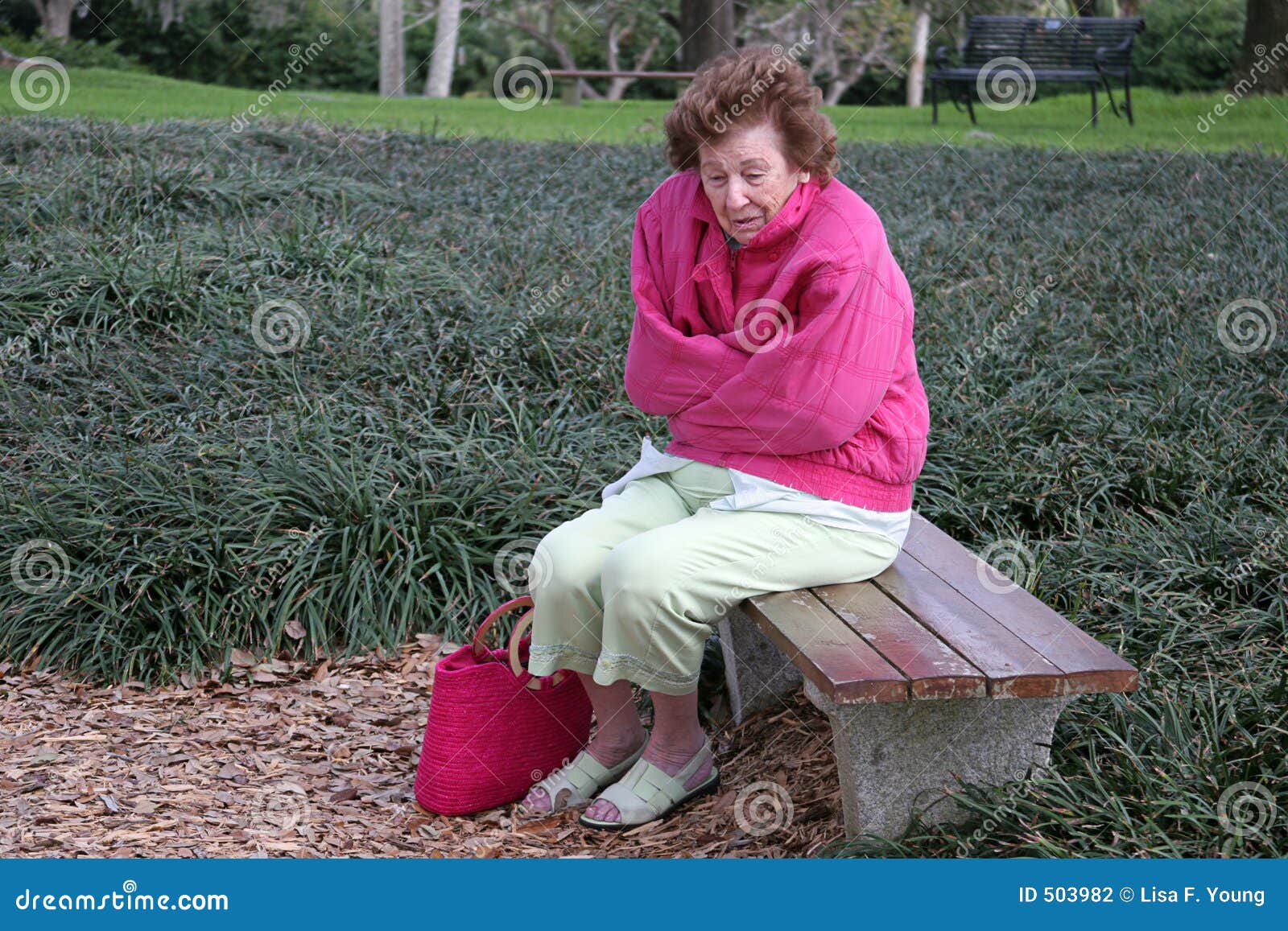 Senior Citizen Cold & Alone Stock Photo - Image of grief, afraid: 503982