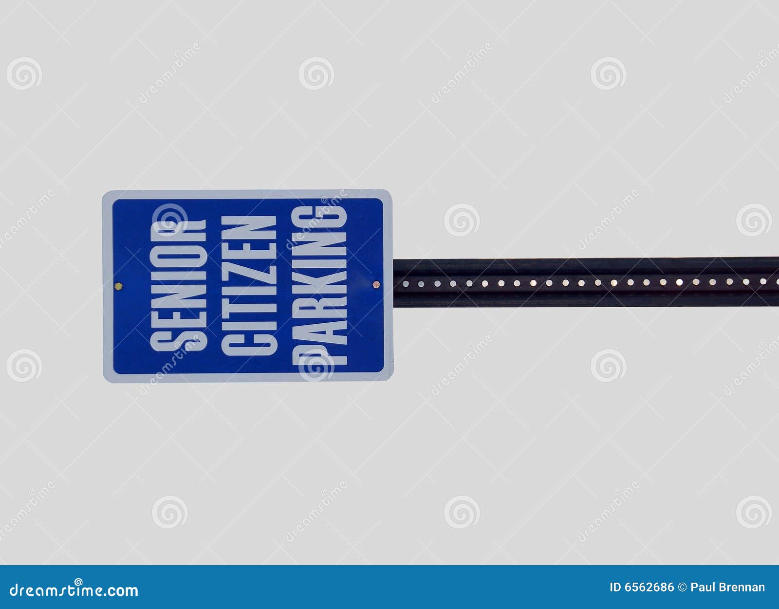 Senior Citizen Parking Sign Stock Photo - Image of geriatric, auto: 6562686