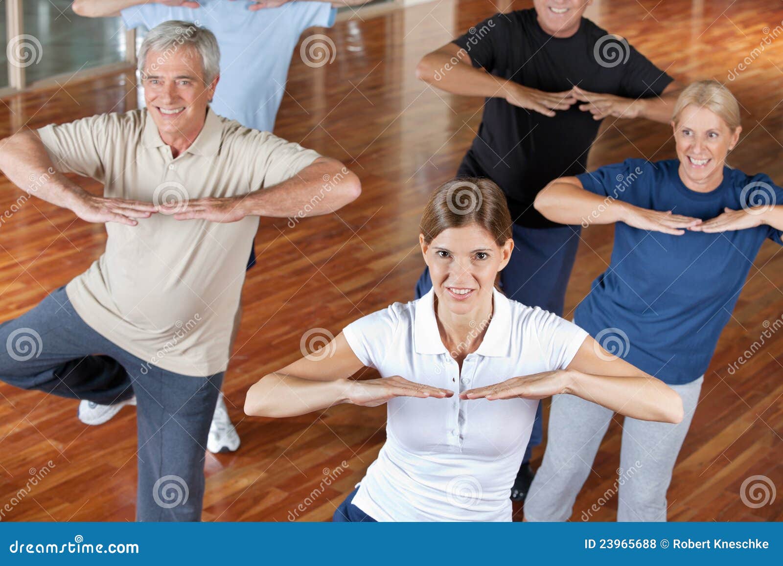 Senior Citizens Doing Dance Stock Photo - Image of movement, back: 23965688