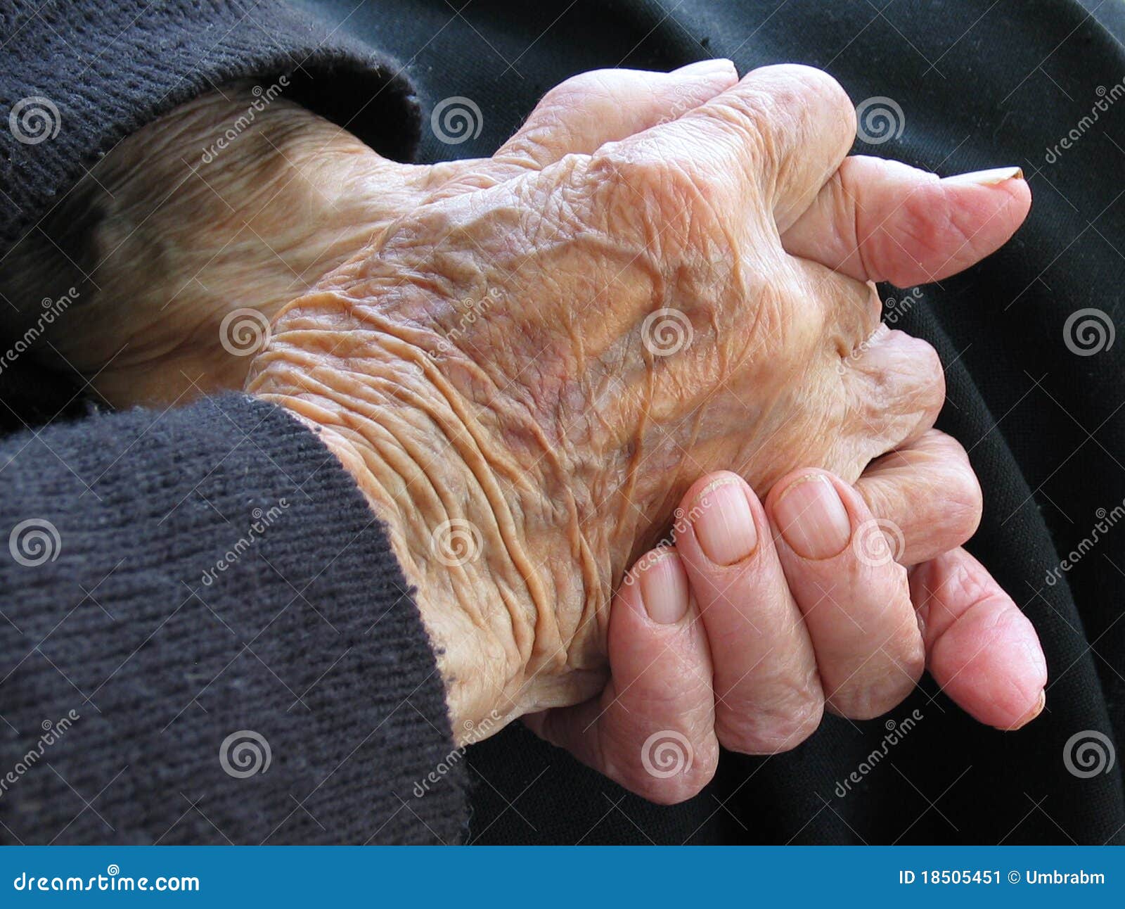 Senior citizens hands stock image. Image of diseases - 18505451