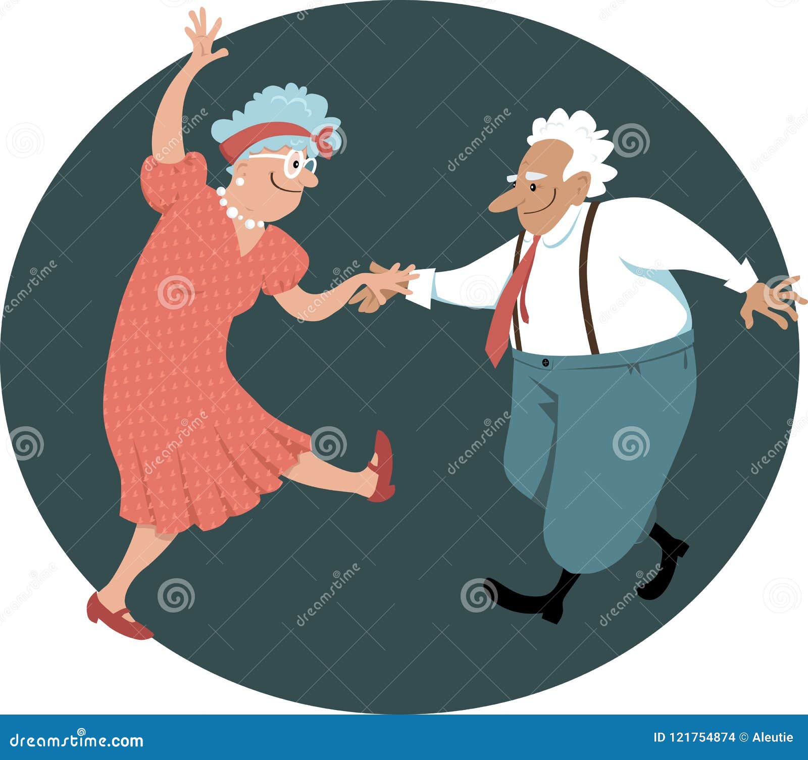 Senior Citizens Having Fun Stock Vector Illustration Of Folks 121754874