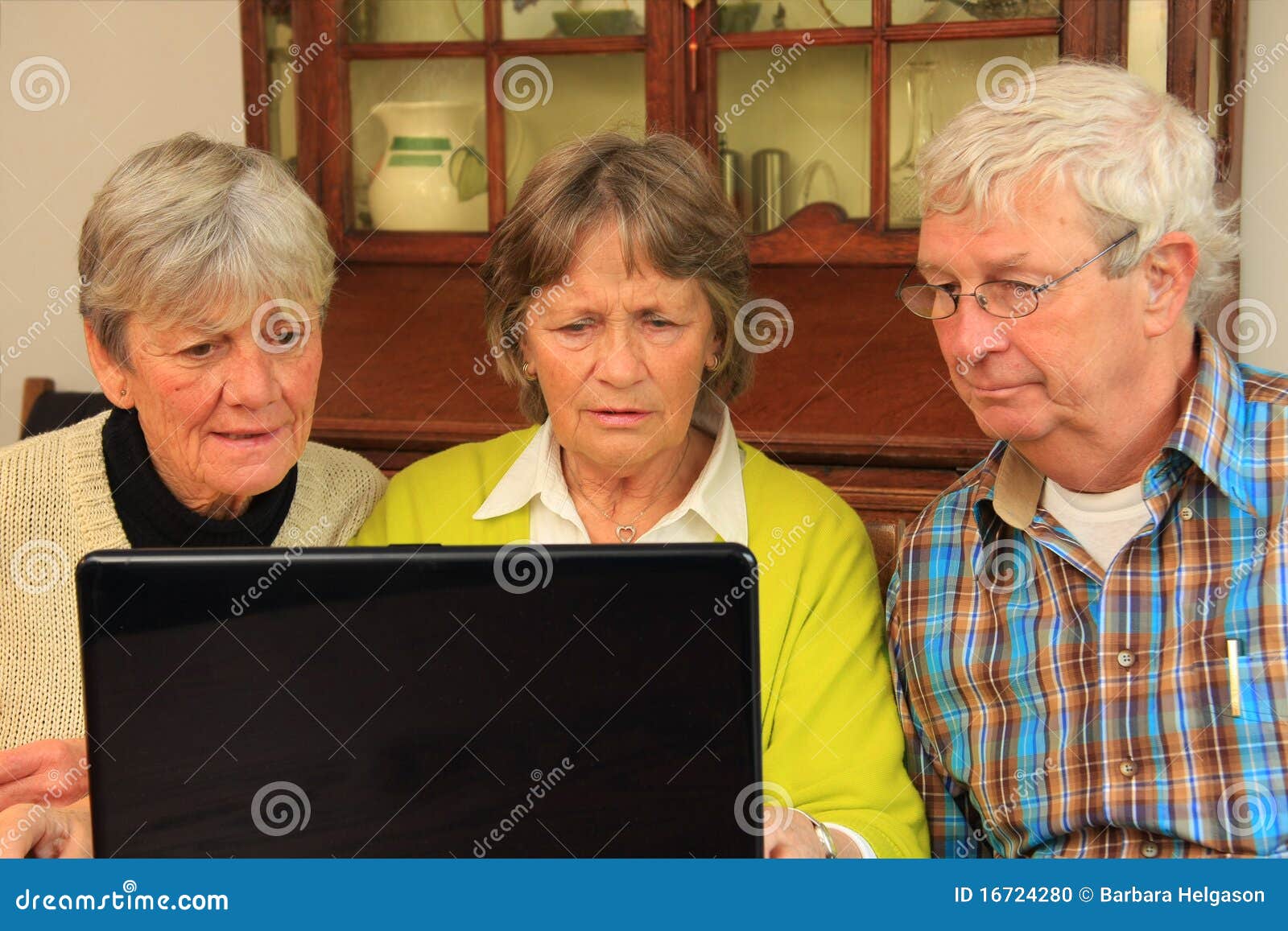 Senior Citizens and the Internet Stock Photo - Image of pension ...