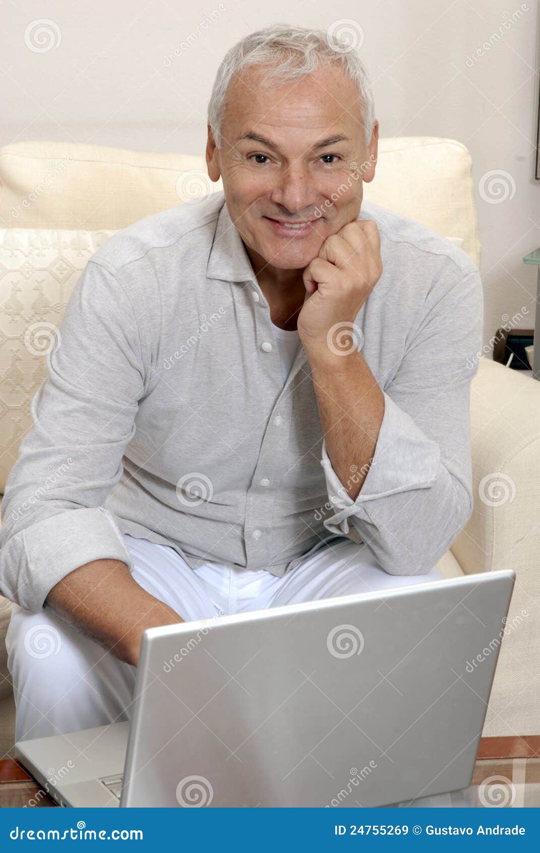 Senior computer. stock image. Image of face, maturity - 24755269