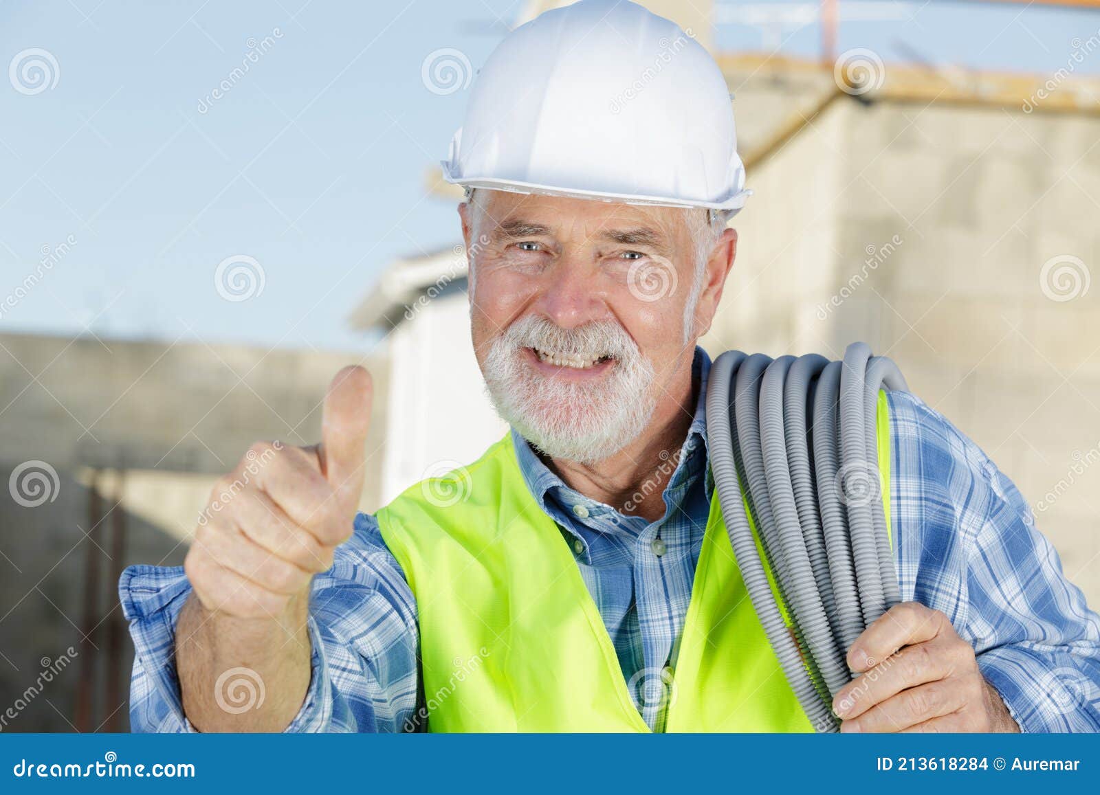 Senior Construction Manager Controlling Building Site Stock Photo ...