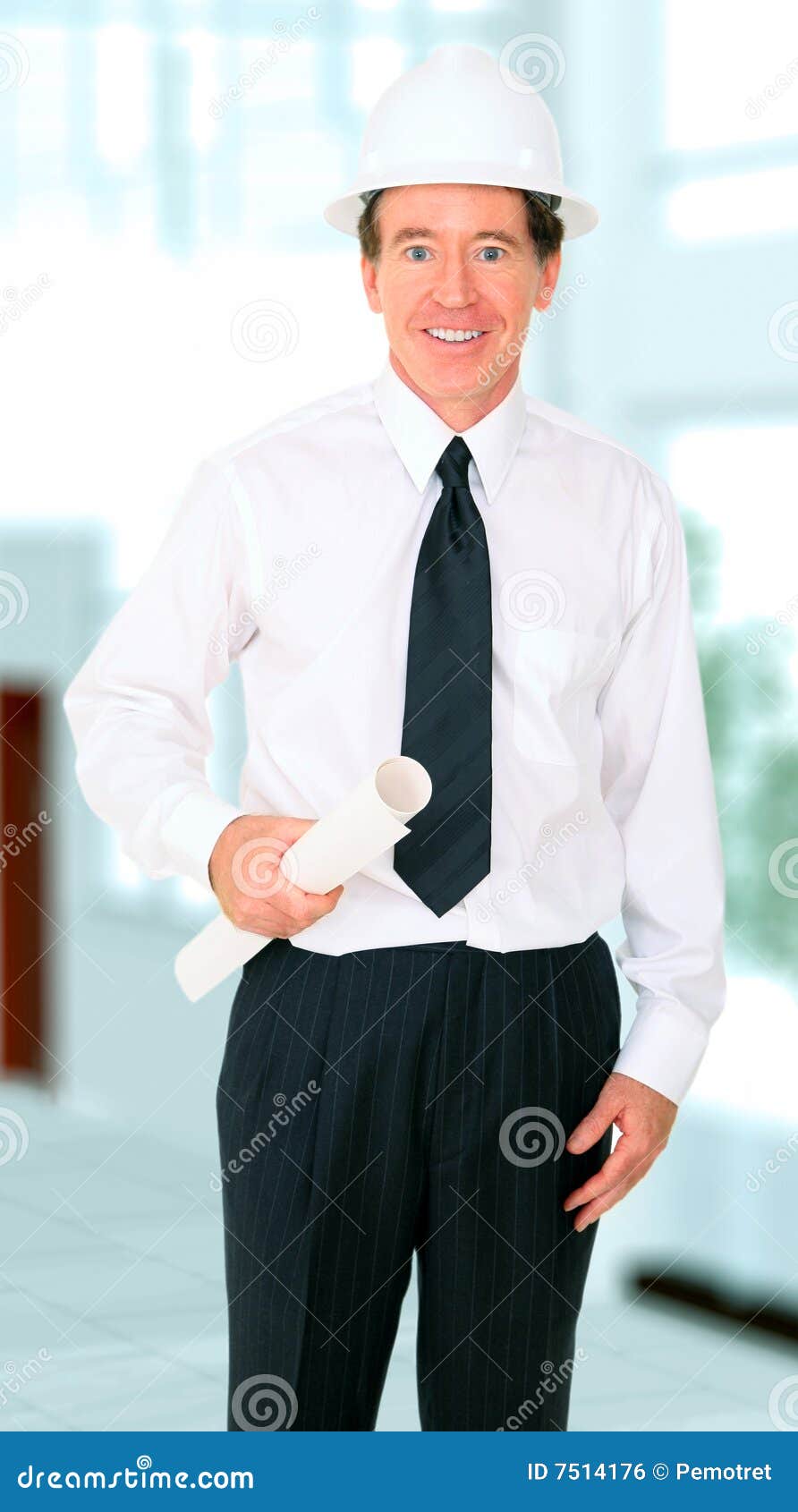 Senior Contractor Smiling stock photo. Image of businessman - 7514176