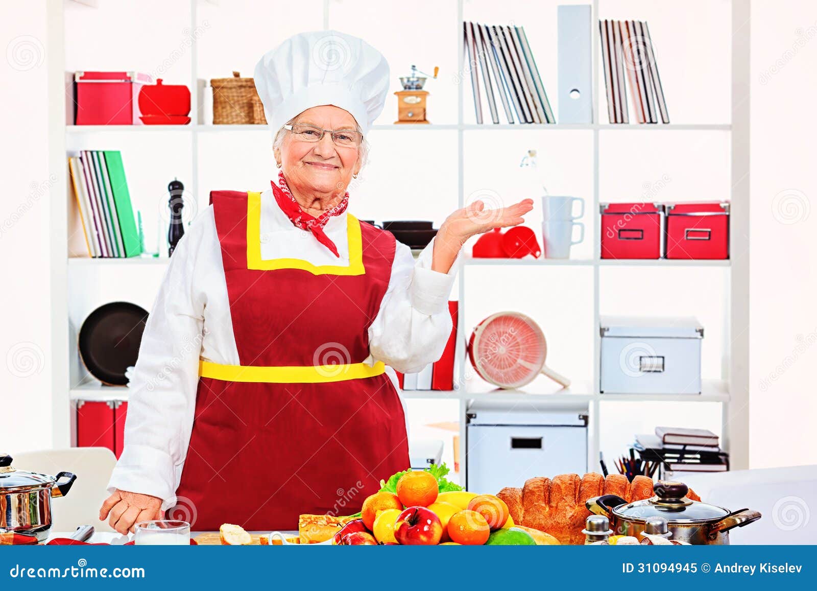 Senior cook stock image. Image of eating, food, interior - 31094945