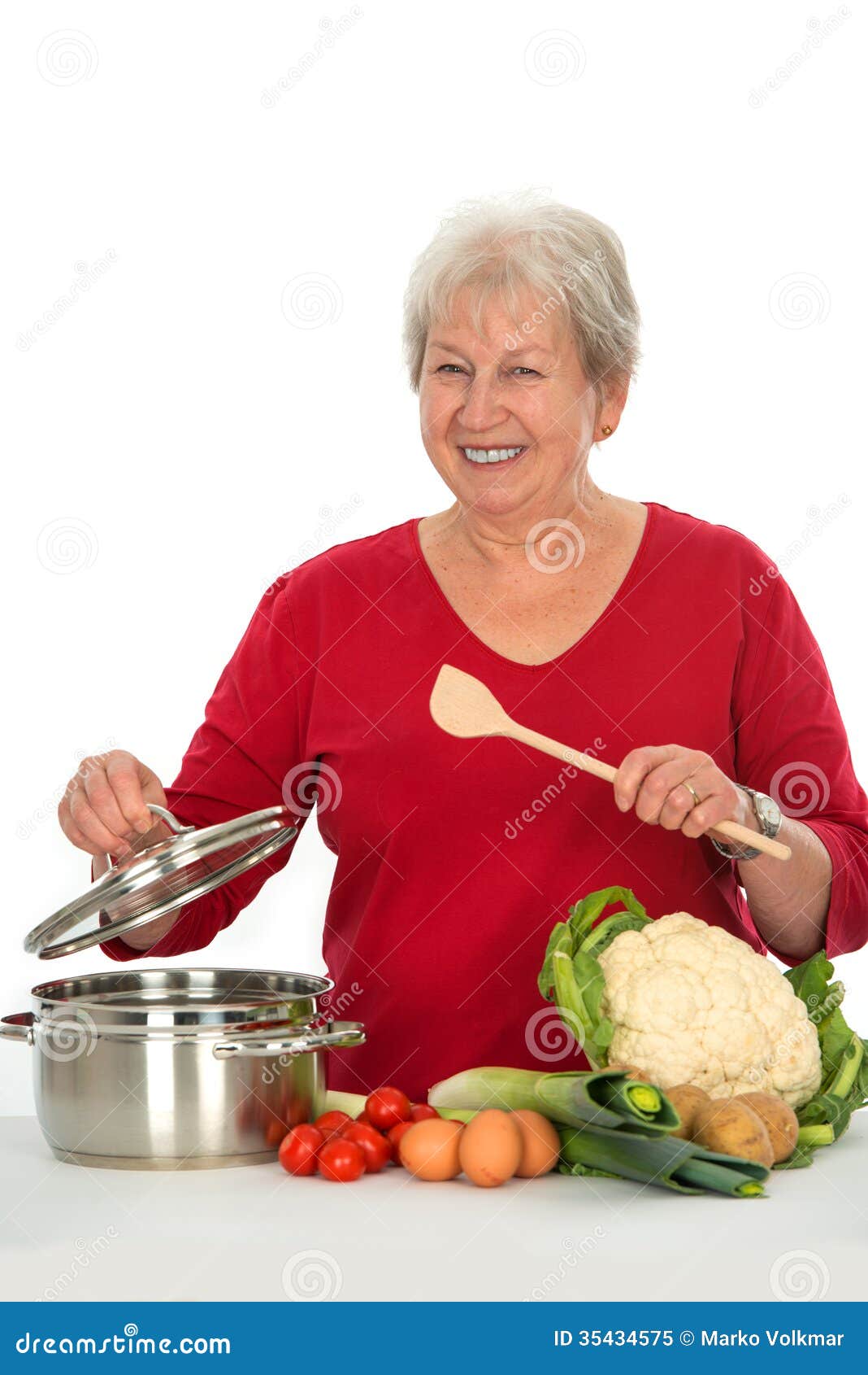 Senior is cooking stock image. Image of chef, lifestyle - 35434575