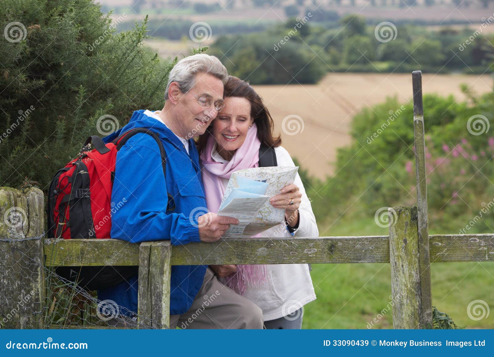 Senior Couple on Country Walk Stock Image - Image of healthy, person ...