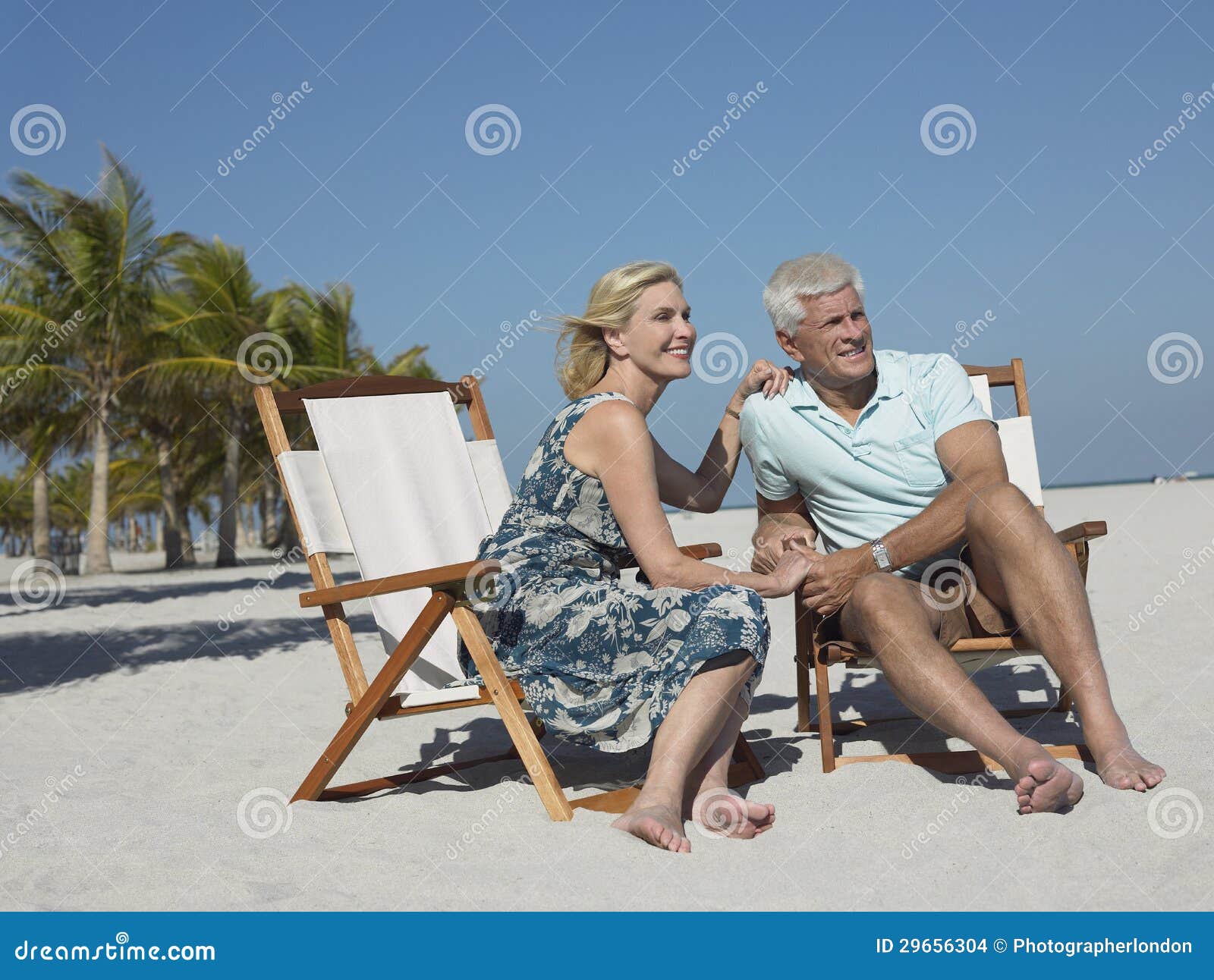 Senior Couple Enjoying Beach Vacation Stock Photo - Image of holiday ...