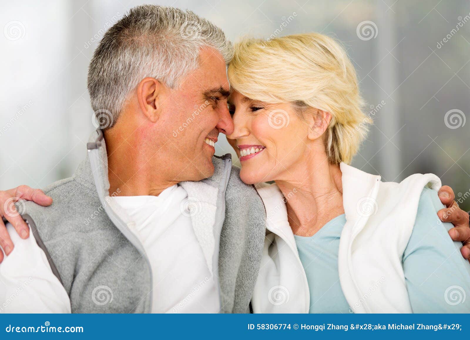 Senior couple flirting stock photo. Image of beautiful - 58306774