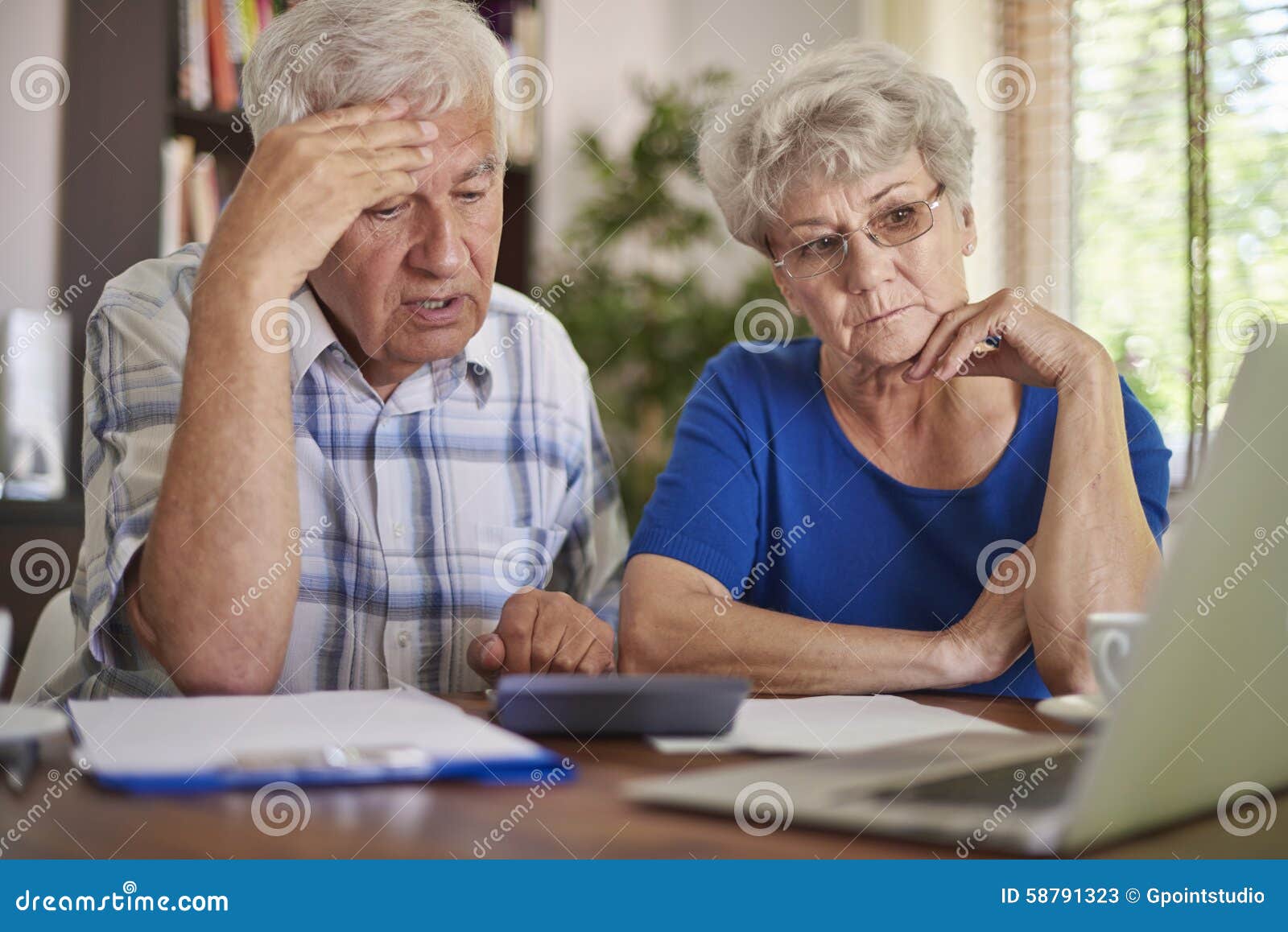 Senior Couple Have Serious Problems Stock Image - Image of grandfather ...