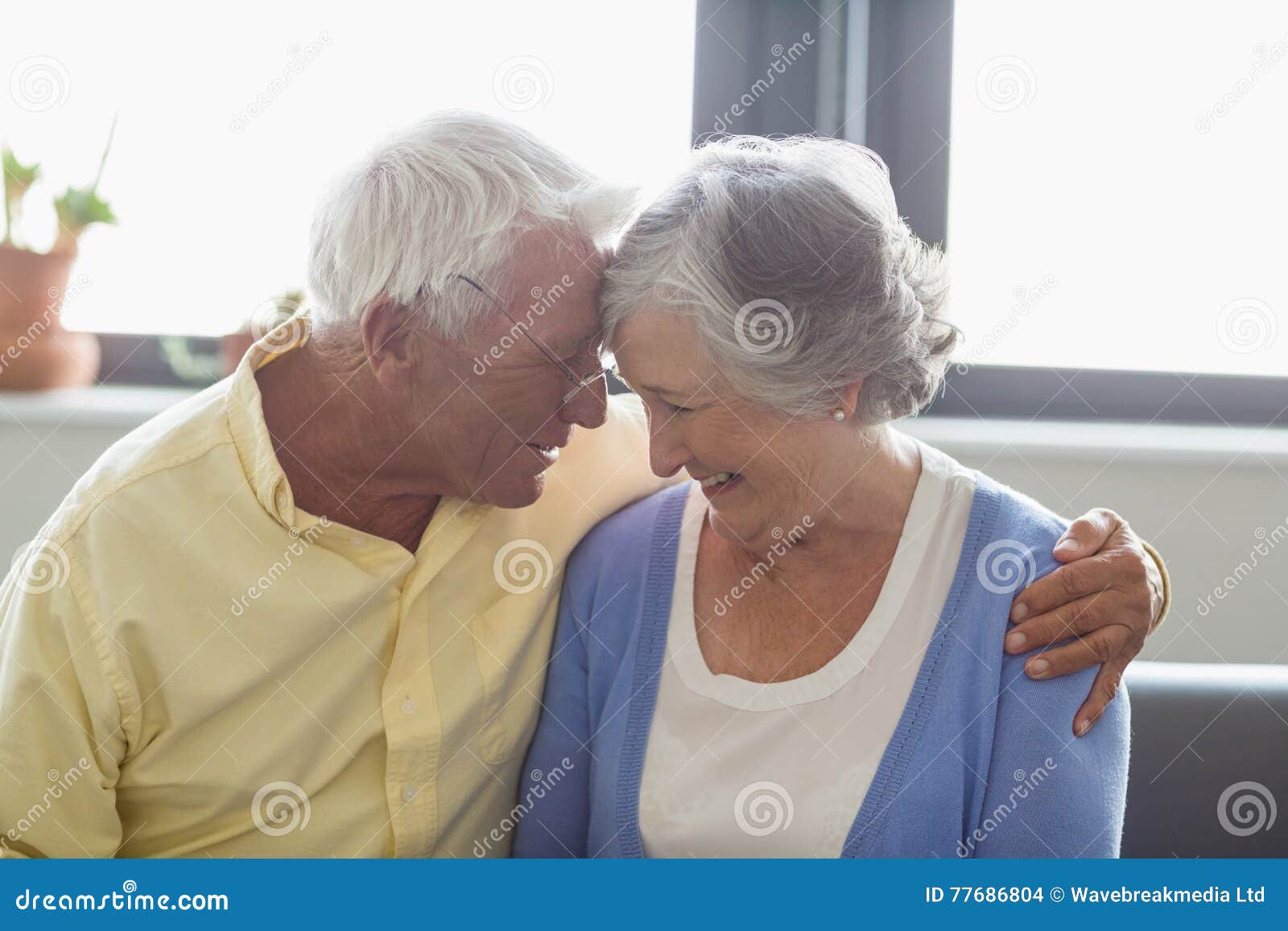 Senior Couple Hugging Each Other Stock Photo - Image of patient, male ...