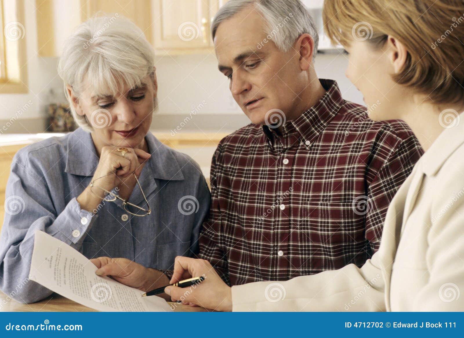 Senior Couple Meeting with Agent Stock Photo - Image of meeting, expert ...