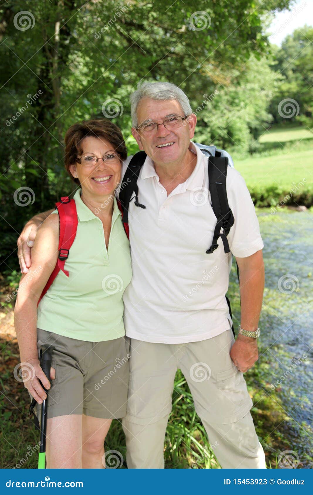 Senior Couple on a Rambling Day Stock Image - Image of outdoors, nature ...