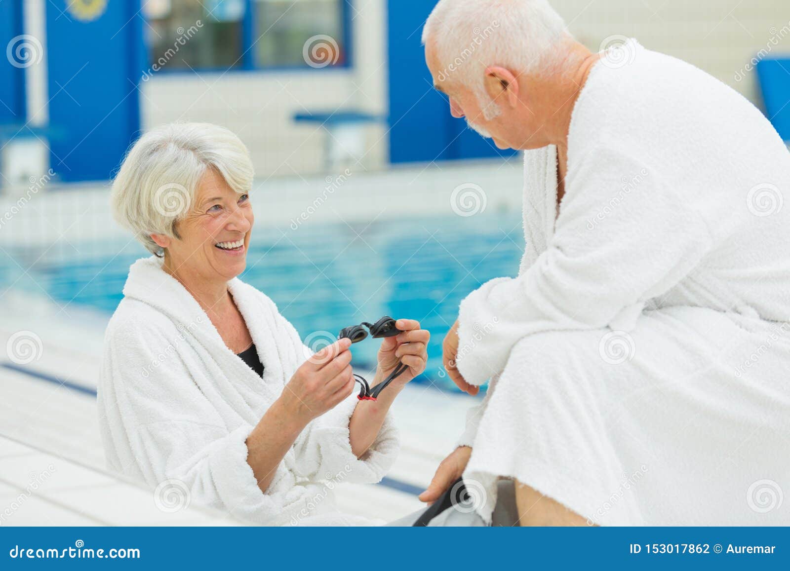 Senior Couple in Spa Centre Stock Photo - Image of health, long: 153017862
