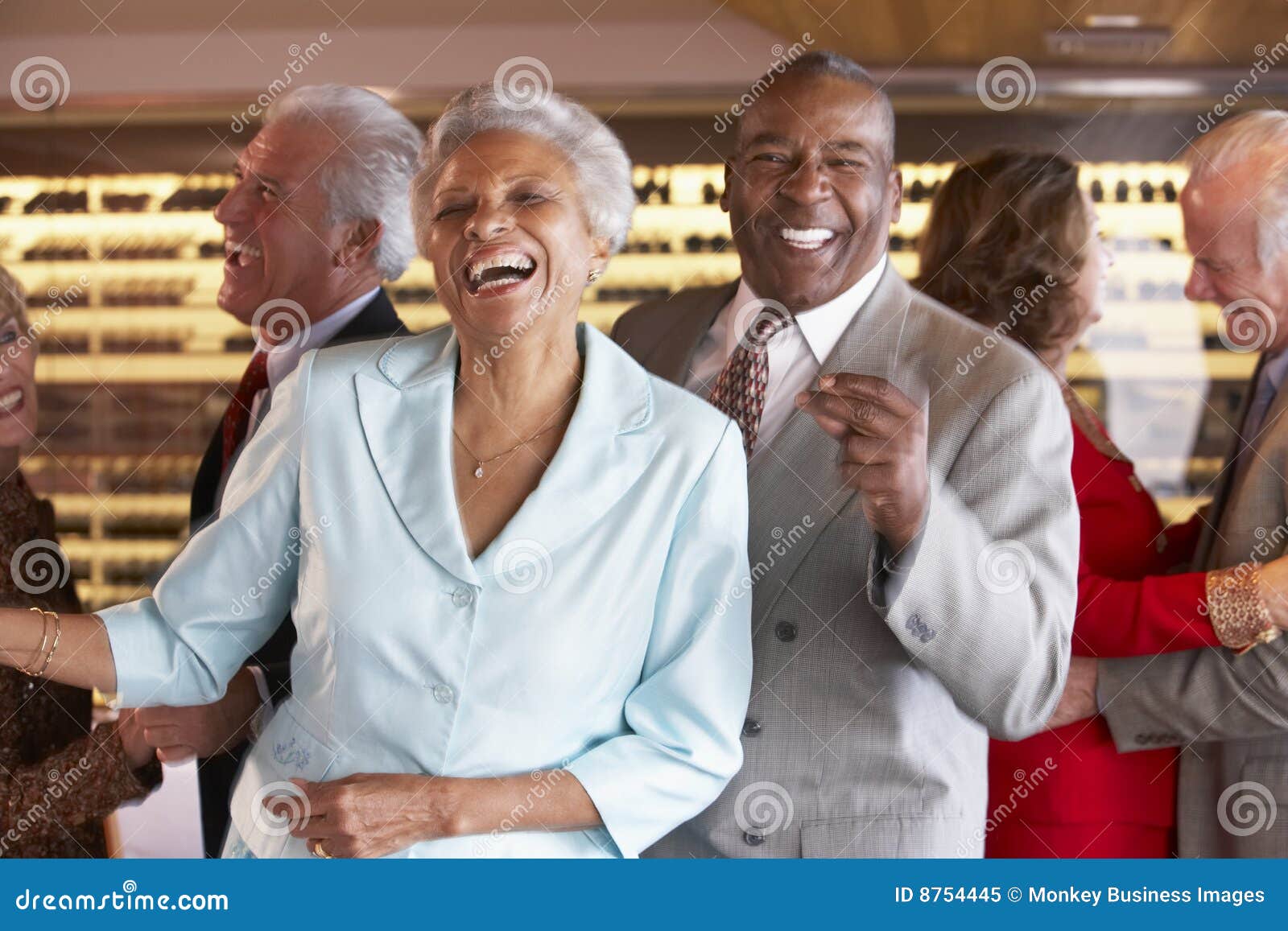 Senior Couples Dancing at a Nightclub Stock Image - Image of couple ...