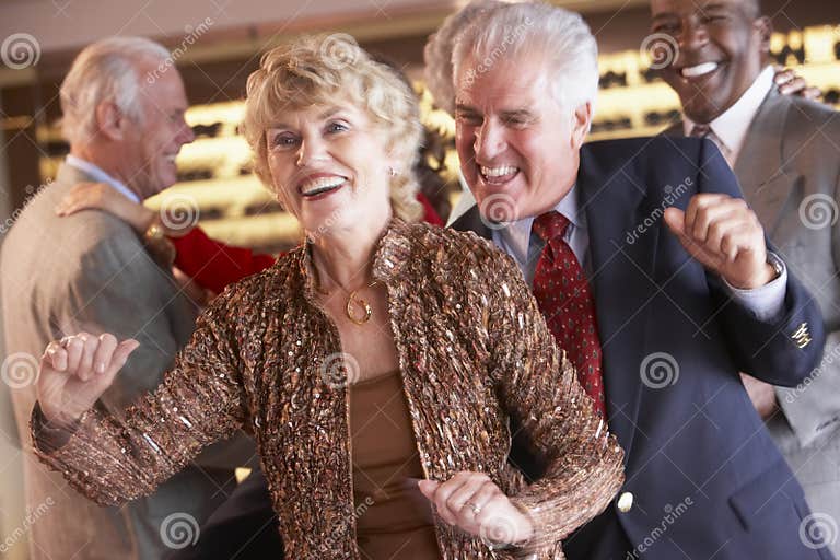 Senior Couples Dancing at a Nightclub Stock Photo - Image of restaurant ...