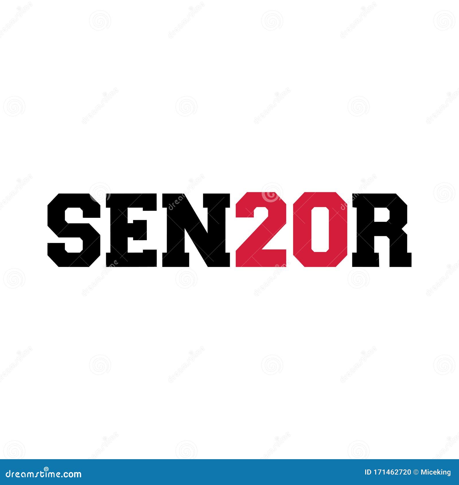 Senior 2020 curved stock vector. Illustration of university - 171462720