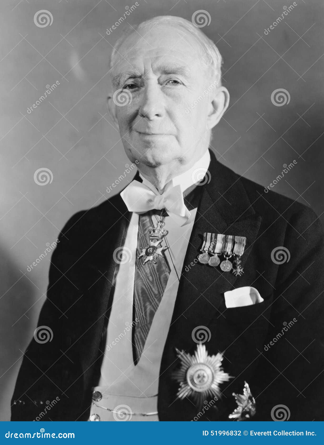 Senior Diplomat with Chest Full of Medals Stock Photo - Image of ...
