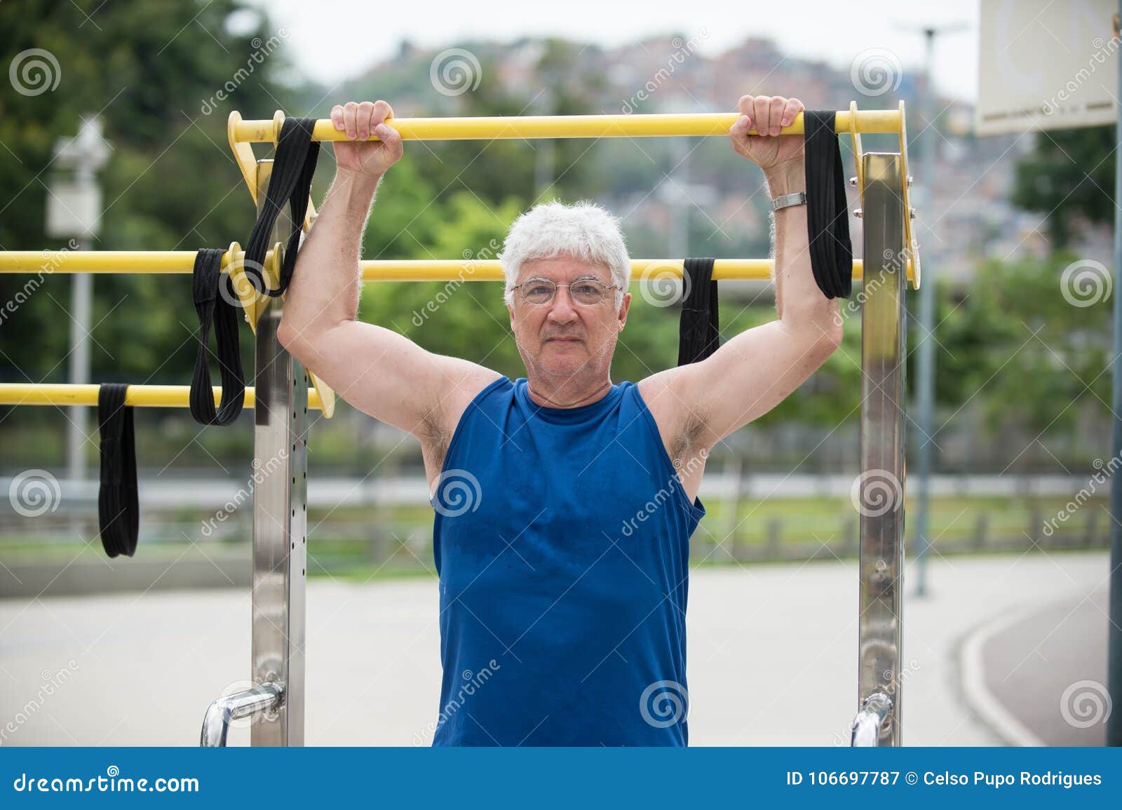 Senior Doing Physical Activity Stock Image - Image of male, older ... Senior Doing Physical Activity Stock Image - Image of male, older ...